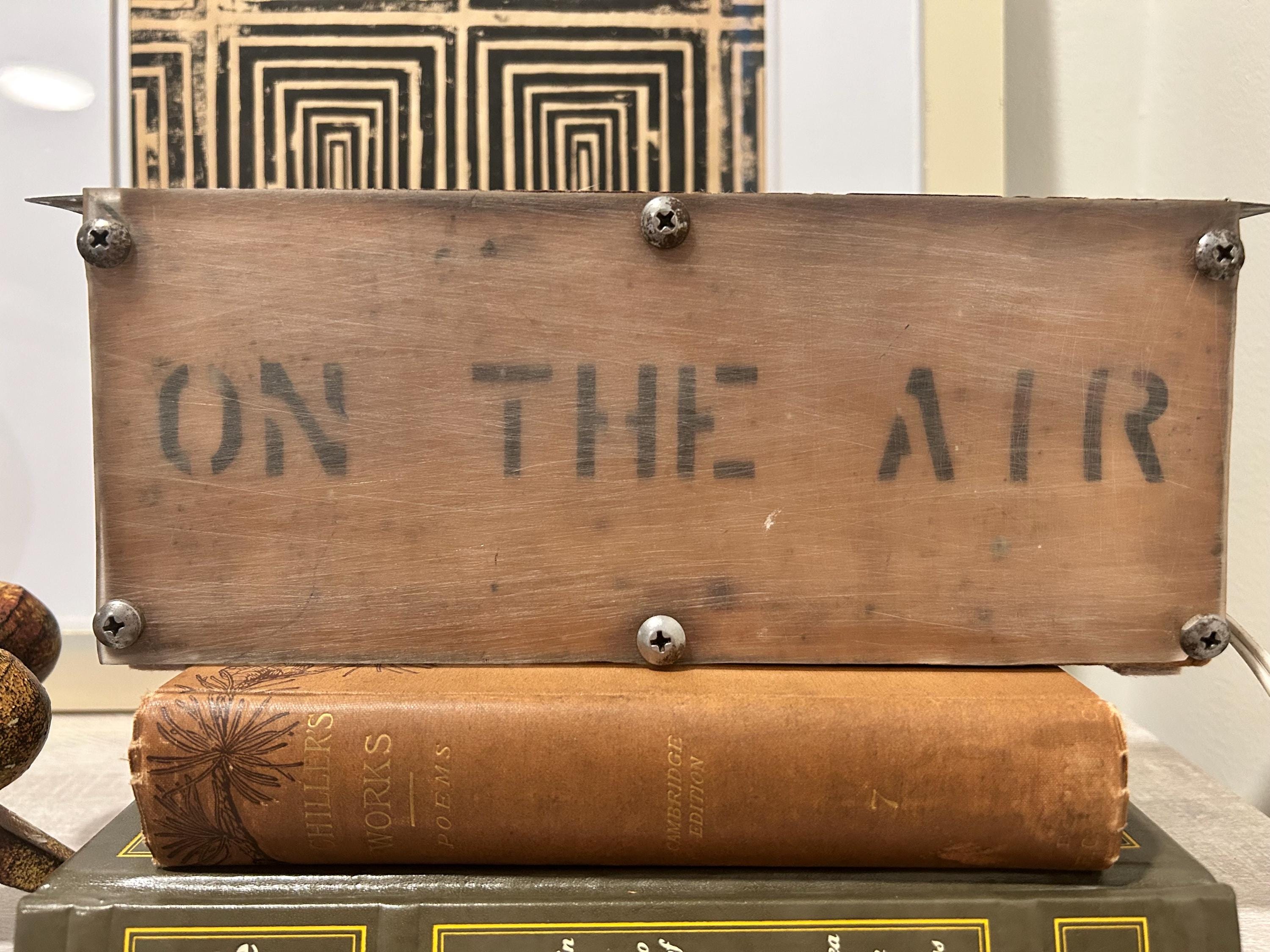 Vintage ON THE AIR Light-up Sign | Radio Broadcasting Memorabilia ...