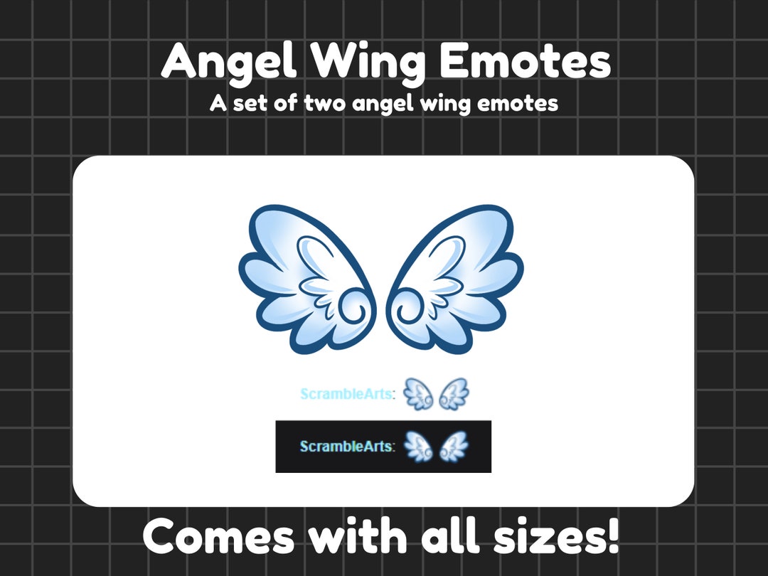 Angel Wing Twitch Emotes Cute Angelic Angelcore Twitch Emotes Ready to ...