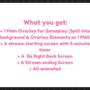Pink Y2K Overlay Set Cute Y2K Aesthetic Panels for Streamers Twitch ...