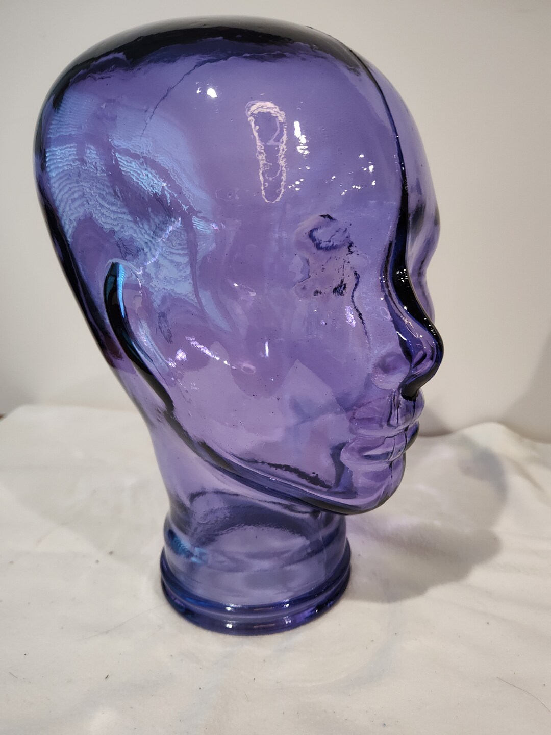 Glass HEAD, LILAC, Life Size Mannequin Head. Great for Room Decor, or ...