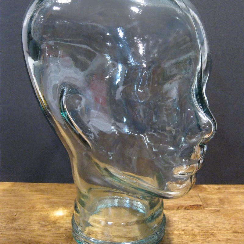 Glass Mannequin Head Hat - Etsy
