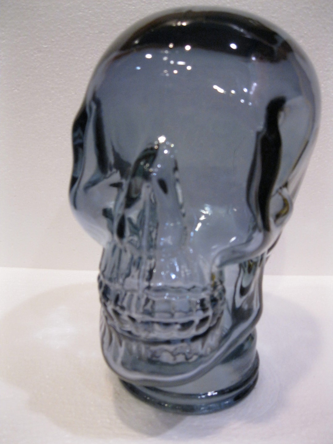 Glass Skull, LIGHT GRAY, Life Size Skeleton Mannequin Head. Great for ...
