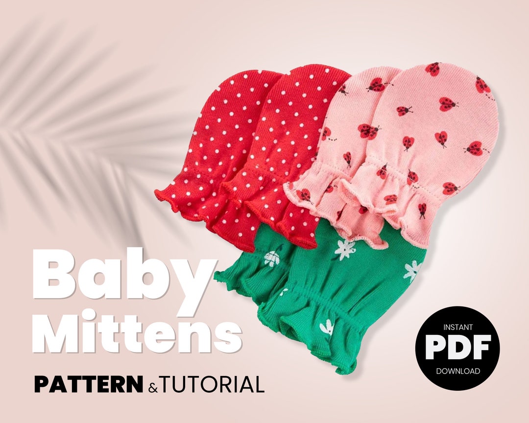 Toddler Mittens Sewing Pattern: Easy DIY Cotton Fleece Mittens (PDF) - Etsy