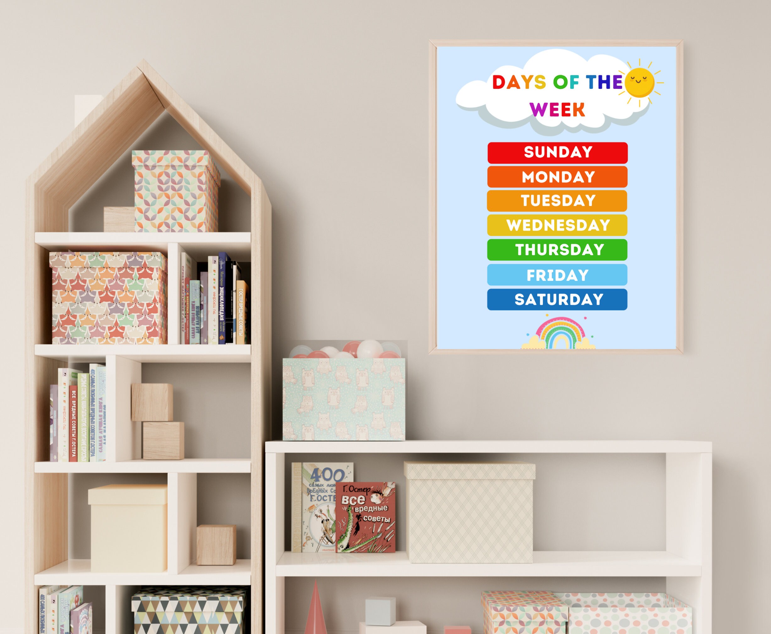 Days of the Week Printable Homeschool Resource Learning - Etsy