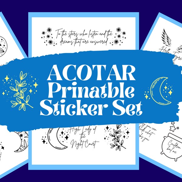 Acotar Stickers - Etsy