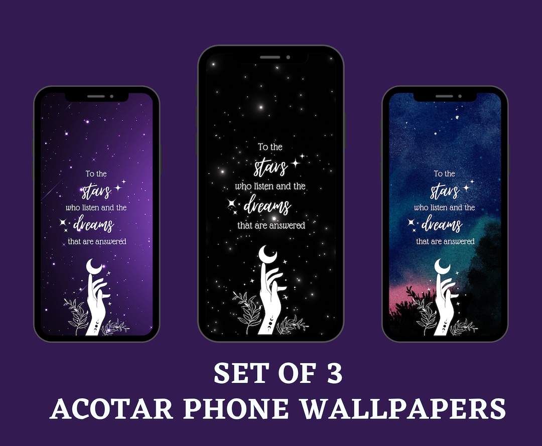 ACOTAR Phone Background Bundle | A Court of Thornes & Roses Wallpaper ...