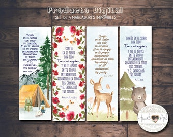 Dia Del Padre printable Bookmarks in Spanish Watercolor Marcadores ...