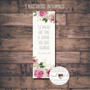 Printable Bookmarks in Spanish- Watercolor- Mother's Day- Marcadores ...