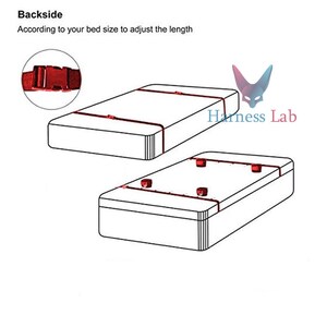 Bed Restraints Kit King Queen Size Bed Bdsm BDSM Under - Etsy
