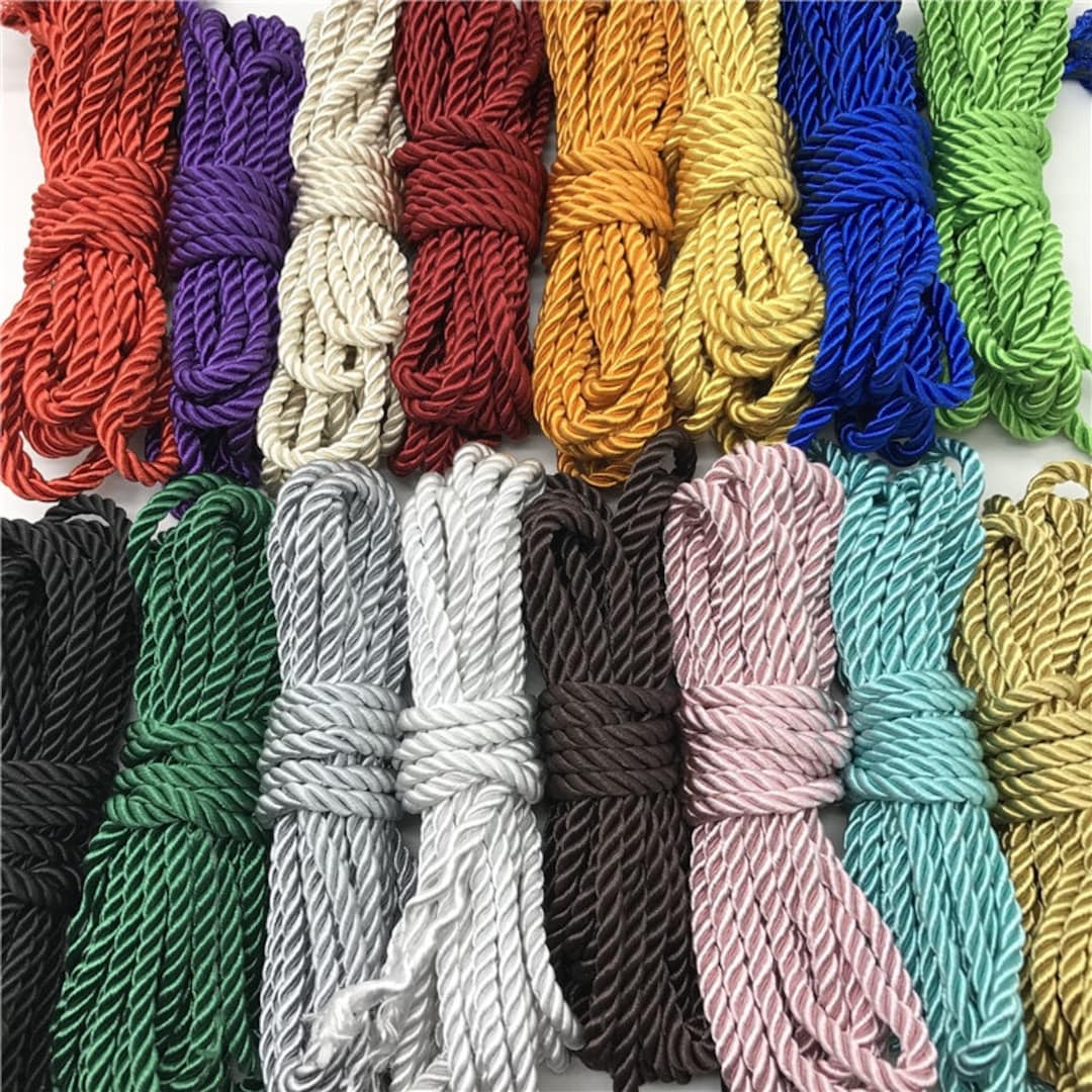 3-ply Twisted Round Rope, Decoration Cord, Jewelry Rope, 6mm Round ...