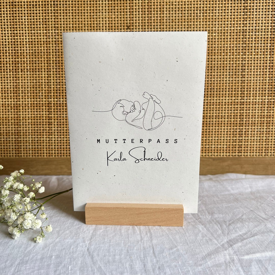 Personalized Maternity Record Book Cover With Name | Cover for German ...