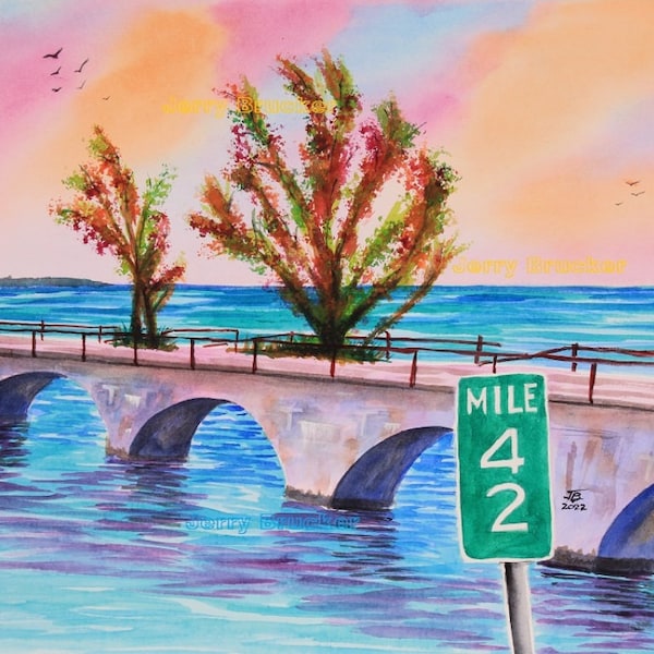 Marathon Key Paint - Etsy