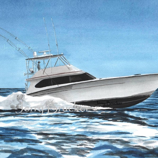 Fishing Boat Print - Etsy