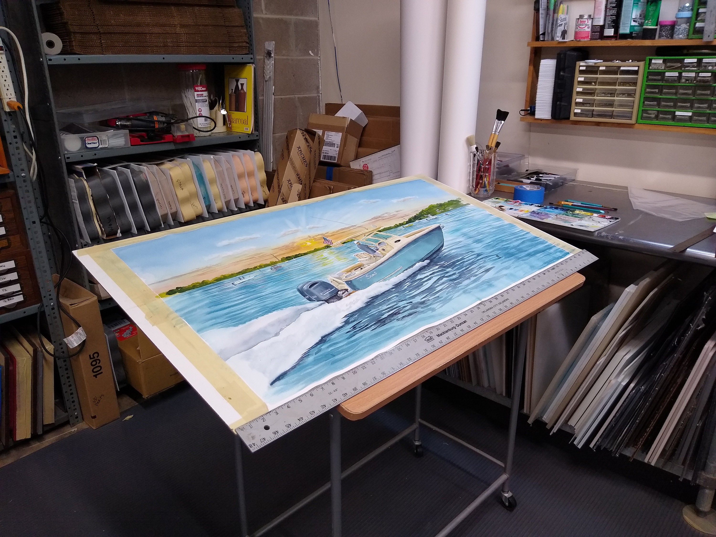 Battle of Midway Painting Grumman TBF Avenger Torpedo Bomber Fine Art ...