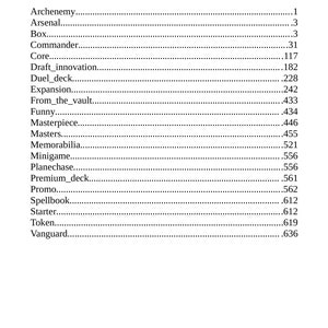 Printable Full Black and White Magic the Gathering Unofficial Set ...