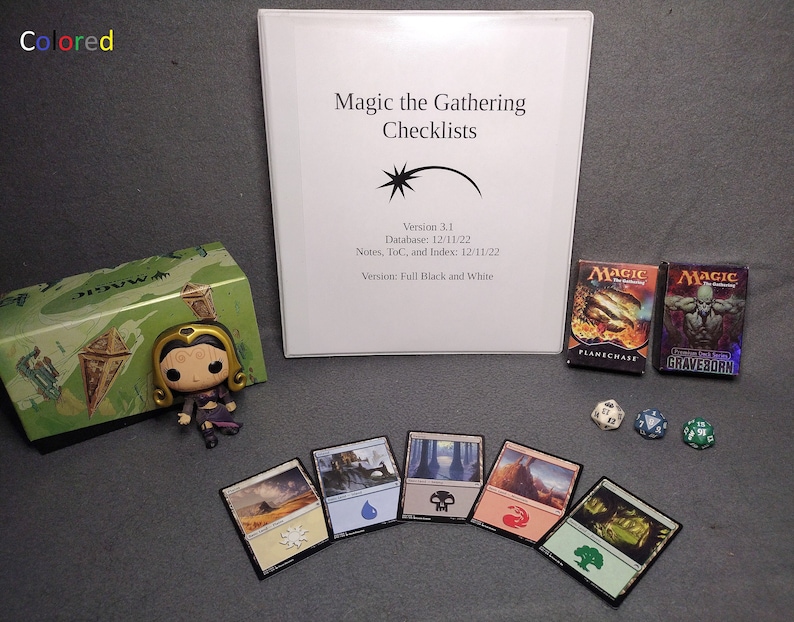 Printable Full Colored Magic the Gathering Unofficial Set Checklists ...