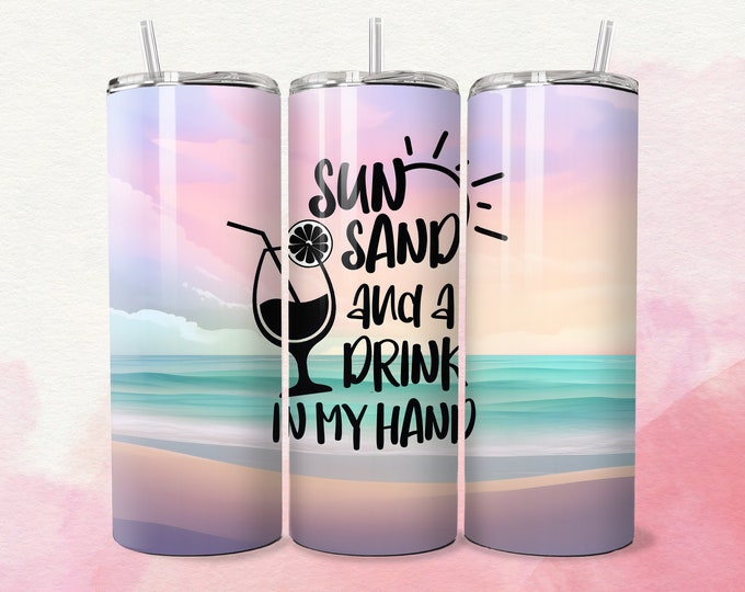 Girls Trip Vacation Tumblers, All Girls Matching Tumblers, Beach Sunset ...