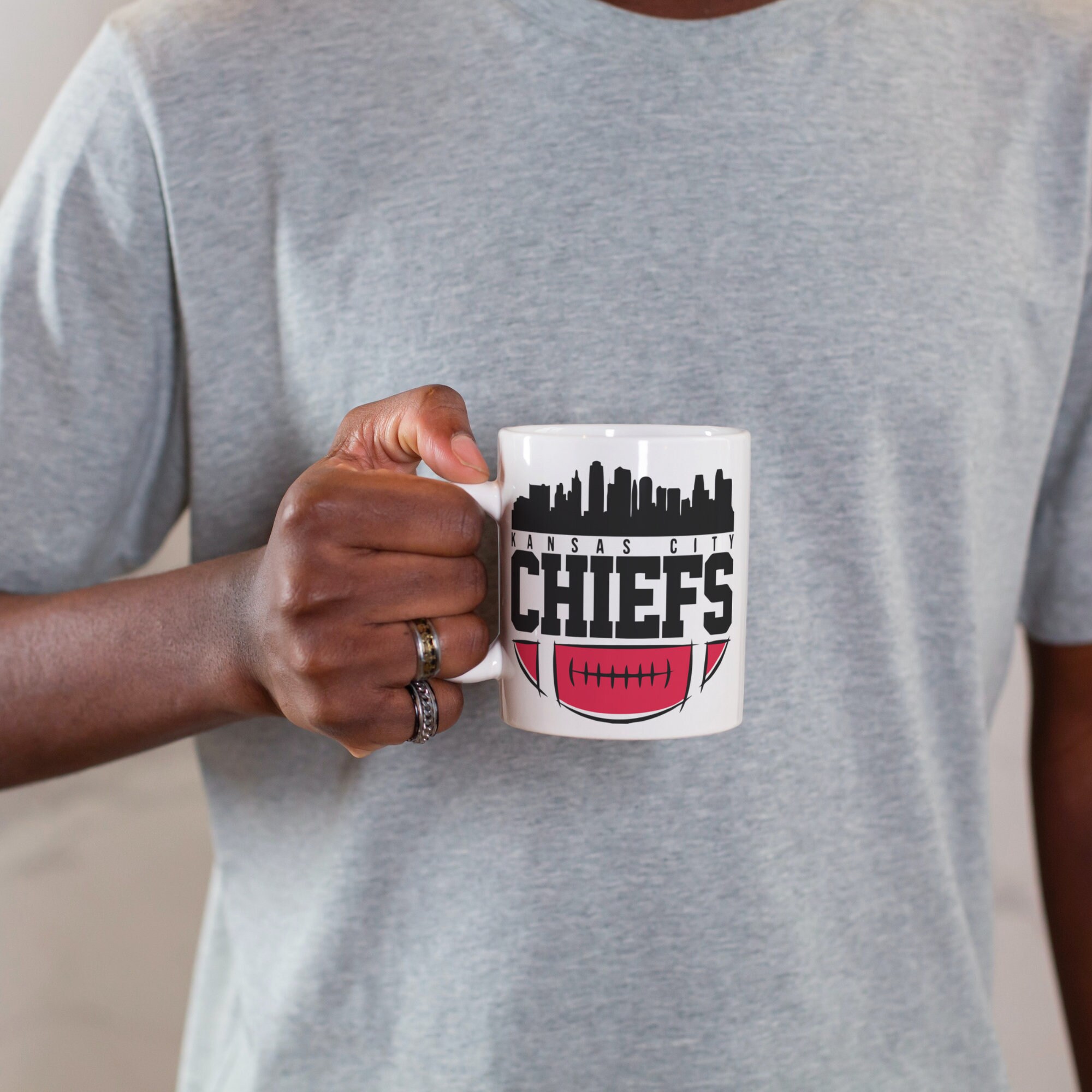 Kansas City Chiefs Coffee Mug, 15 Oz Coffee Mug, Gifts for Him, Coffee ...