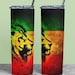 Rasta Lion 20oz Tumbler, Gift for Jamaican Friend, Ethiopia, Rasta ...