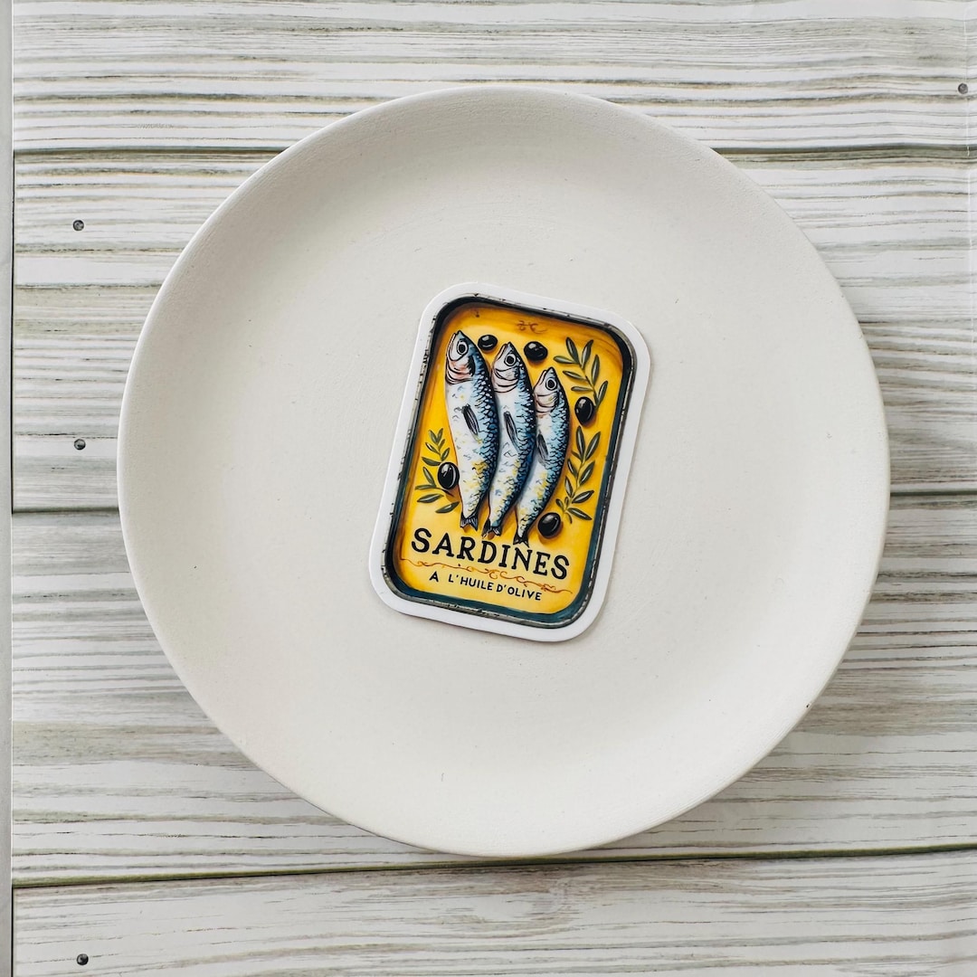 Cute Sardine Sticker, Cute Stickers, Sardines, Book Lover Gift ...