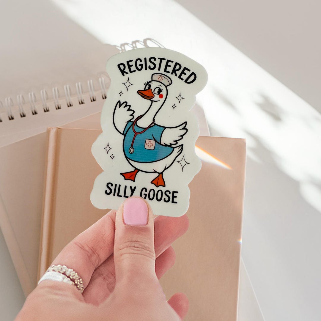 Registered Silly Goose Sticker, Silly Goose Sticker, Book Lover Gift ...
