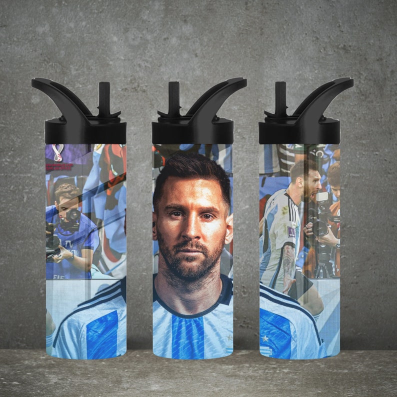 Messi 20oz Tumbler , Lionel Messi, Water Bottle, Travel Mug ...