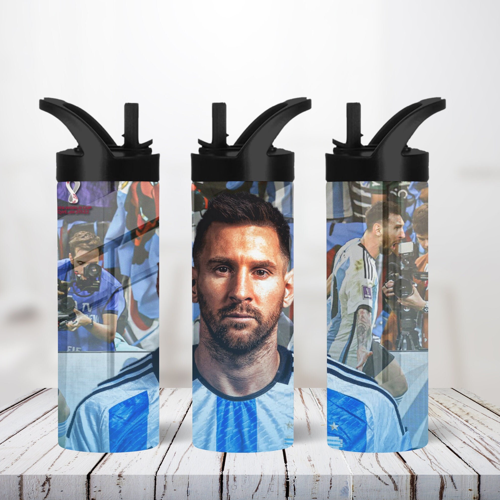 Messi 20oz Tumbler , Lionel Messi, Water Bottle, Travel Mug ...