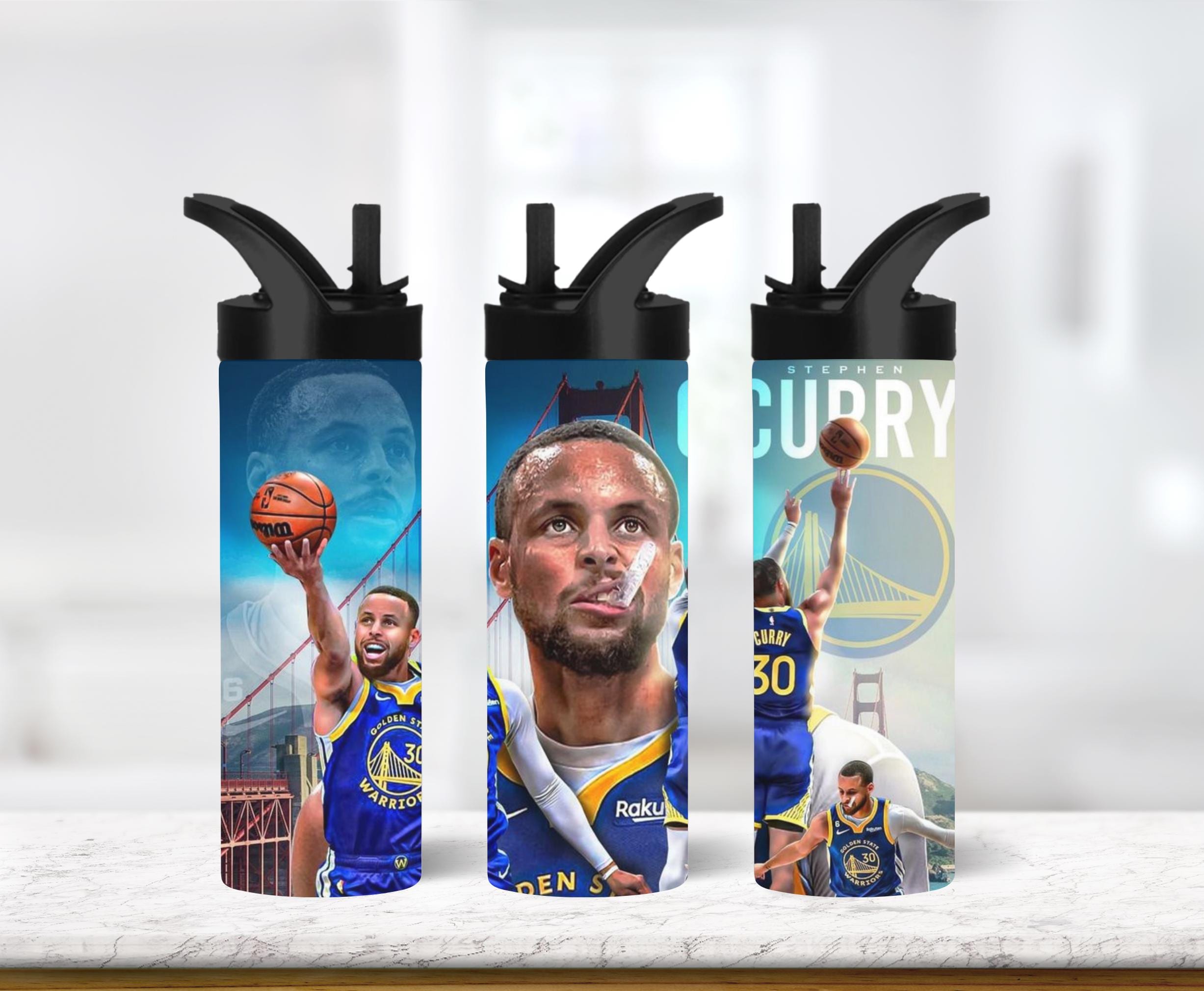 Steph Curry 20oz Water Bottle, Gift for Basketball Fan, Gift for Him ...