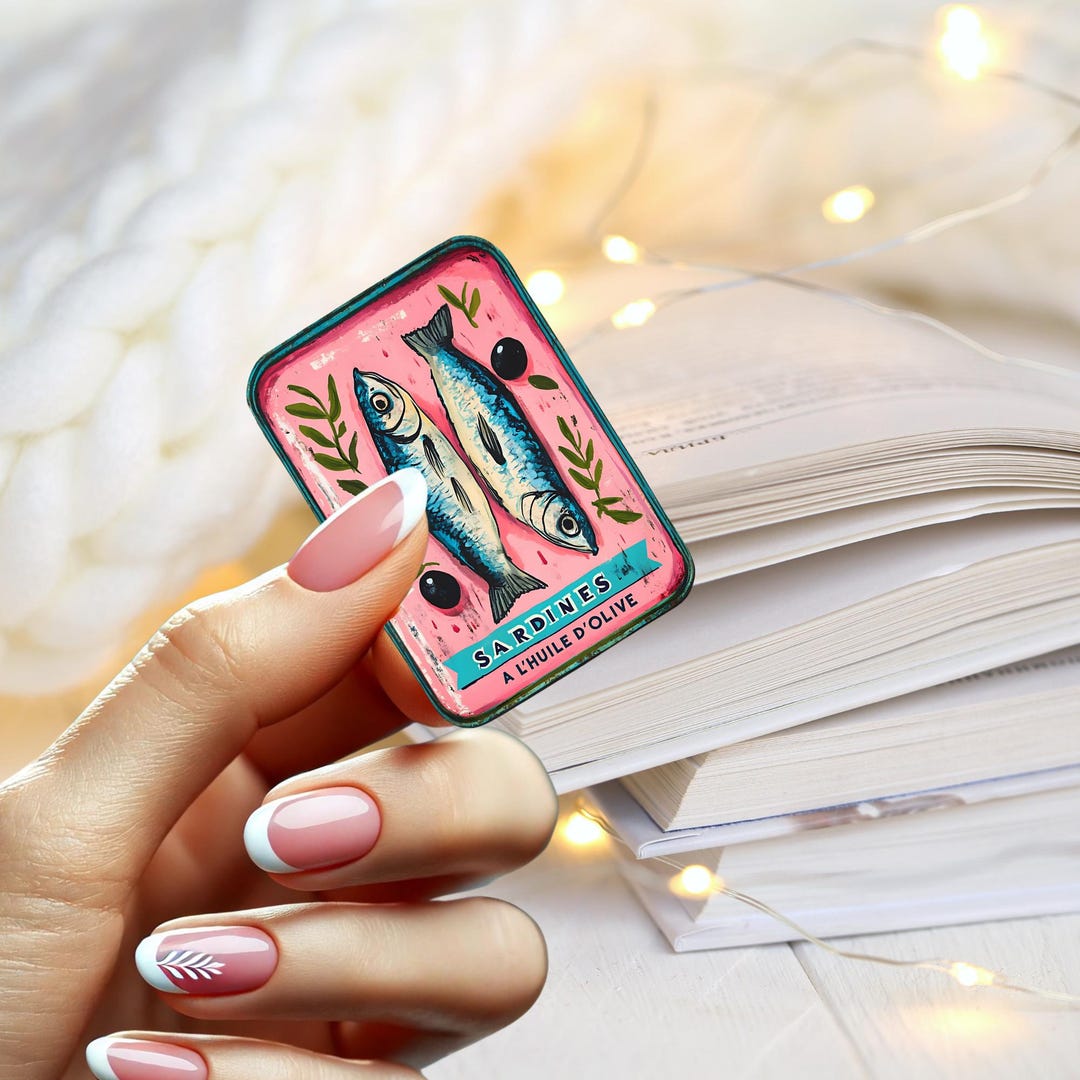 Cute Sardine Sticker, Cute Stickers, Sardines, Book Lover Gift ...