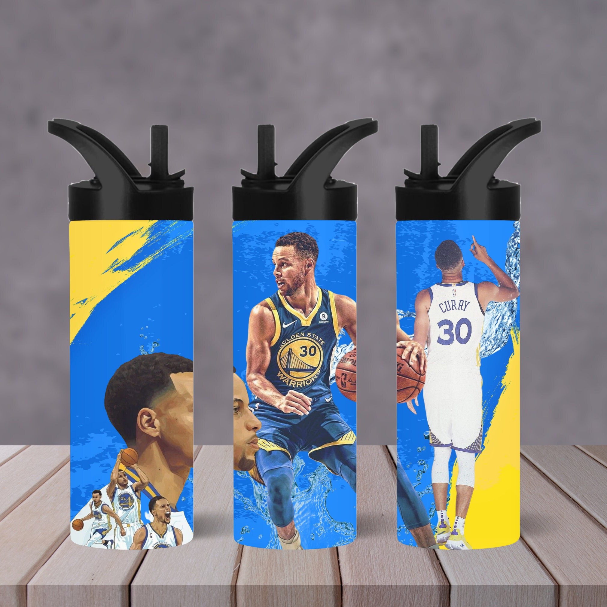 Steph Curry 20oz Water Bottle, Gift for Basketball Fan, Gift for Him ...