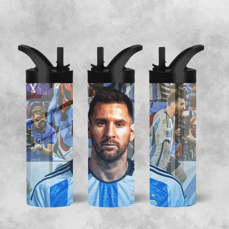 Messi 20oz Tumbler , Lionel Messi, Water Bottle, Travel Mug ...