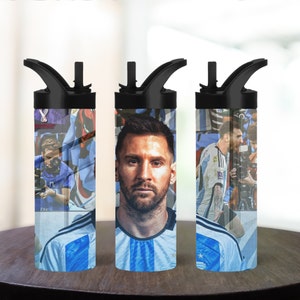 Messi 20oz Tumbler , Lionel Messi, Water Bottle, Travel Mug ...