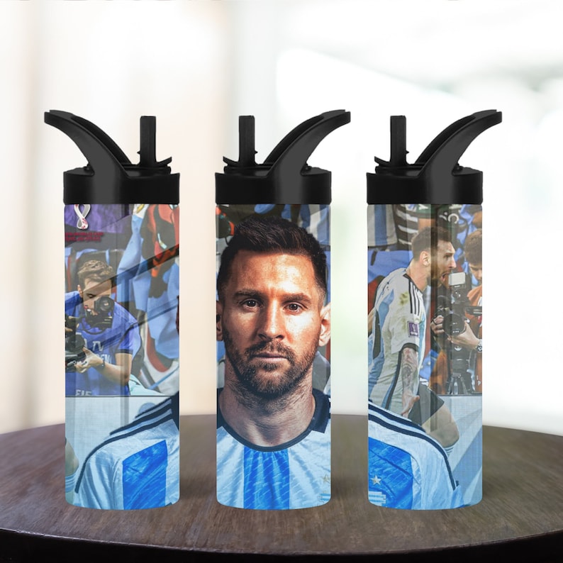 Messi 20oz Tumbler , Lionel Messi, Water Bottle, Travel Mug ...