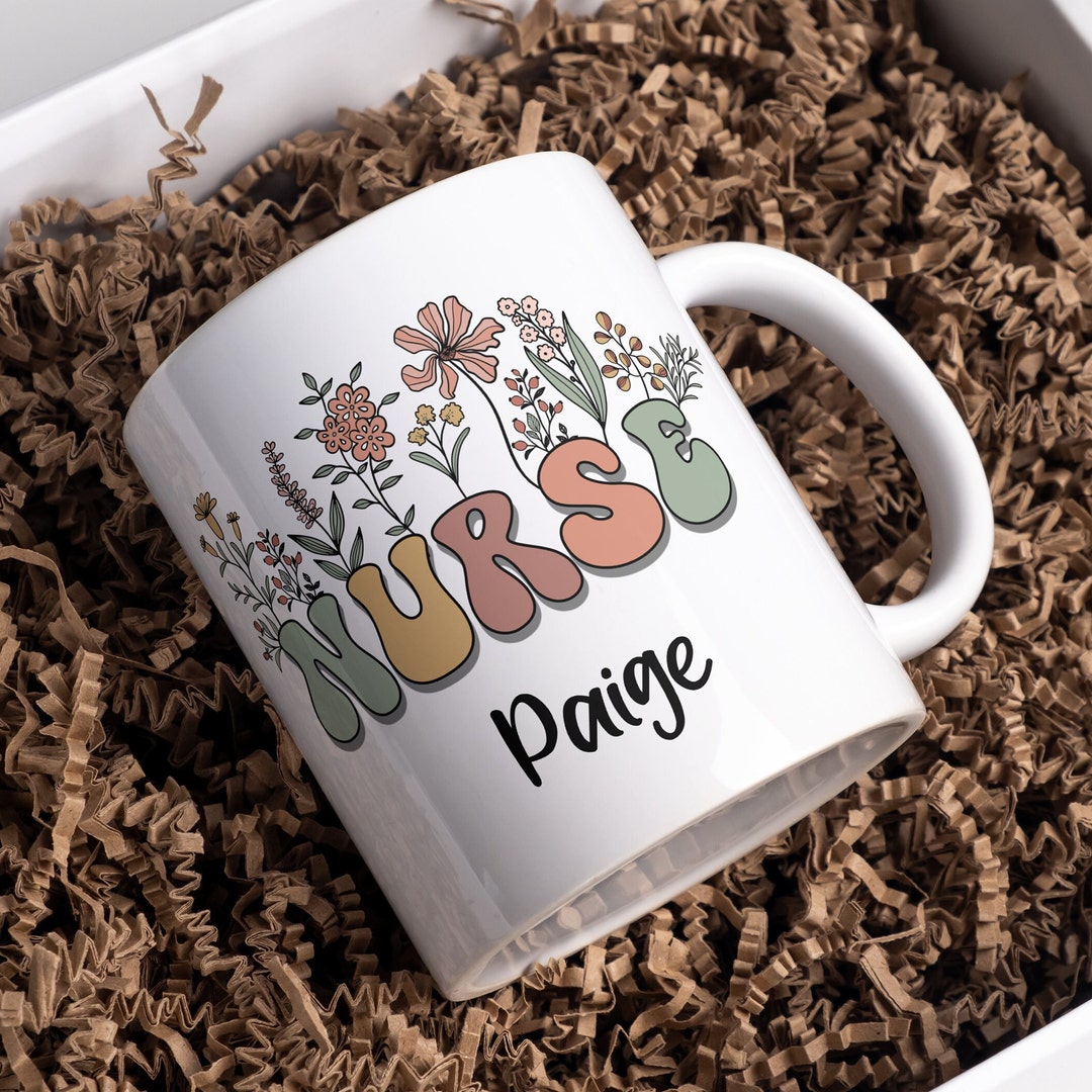 Nurse Appreciation Gift Custom Nurse Mug, Name Mug, Personalized Coffee ...