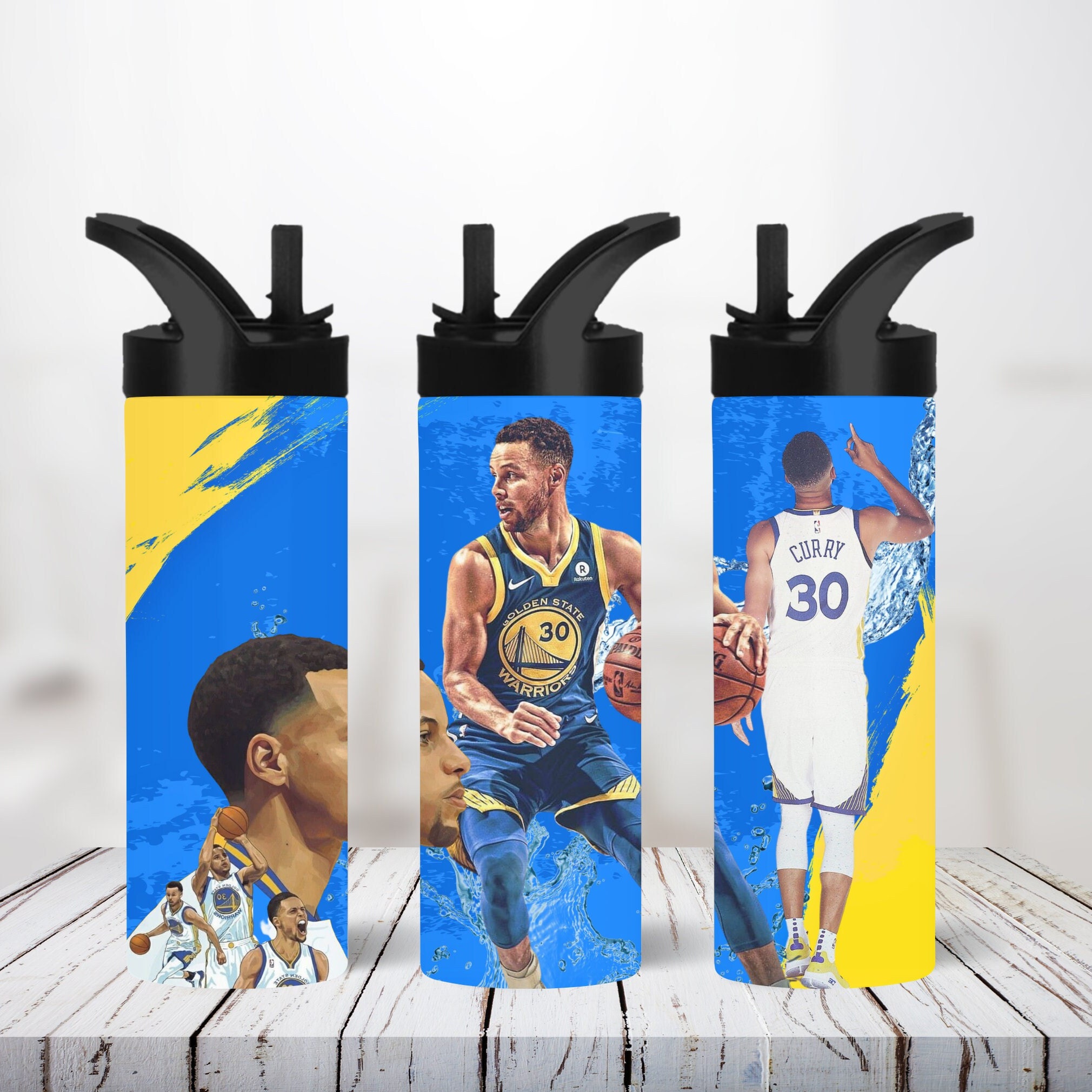 Steph Curry 20oz Water Bottle, Gift for Basketball Fan, Gift for Him ...