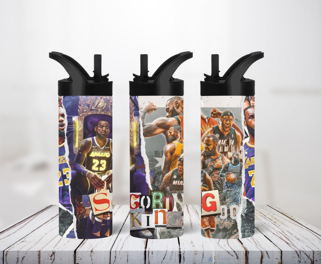 Lebron James 20oz Water Bottle, Gift for Basketball Fan, Gift for Him ...