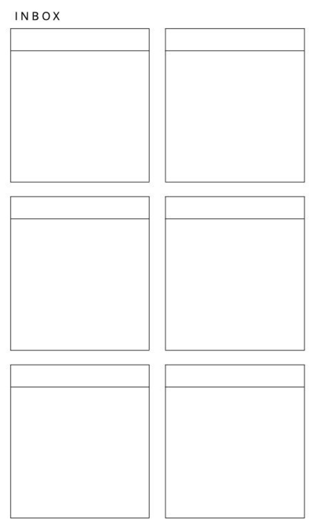 Printable Pocket Insert - Inbox - Etsy