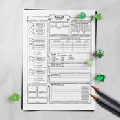Ranger Character Sheet D&D 5e - Etsy Canada