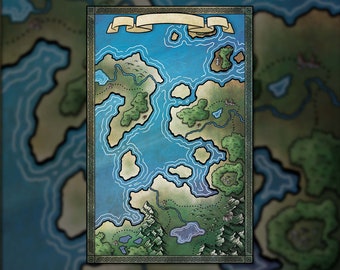 Premade Fantasy Map - Etsy