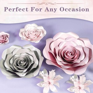 PINK PAPER FLOWERS Decorations for Wall, Wedding, Bridal Shower, Baby ...