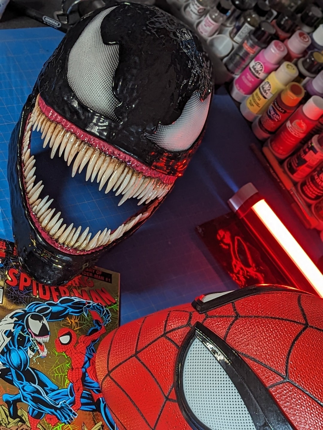 Venom With Movable Jaw DIY Kit Life-size Scale Collectable/cosplay - Etsy