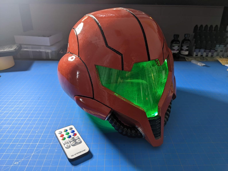 Metroid Prime Samus Helmet LED Lightup With Multiple Color - Etsy