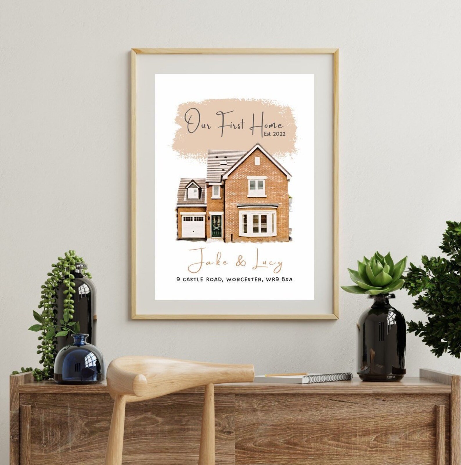 Personalised our Home House Print - Etsy
