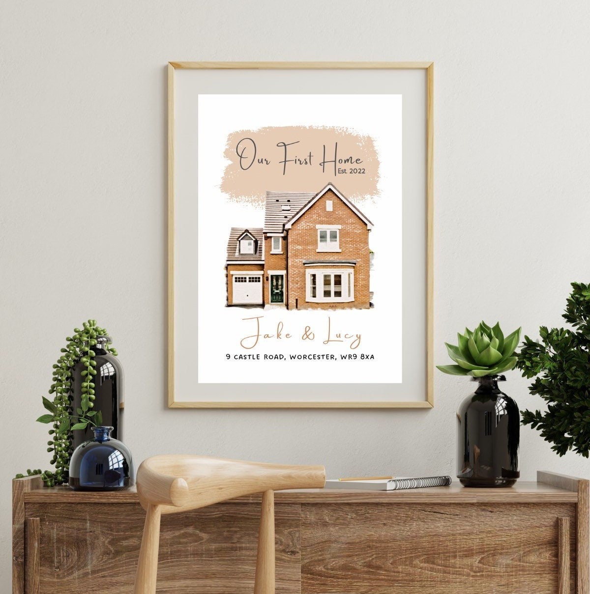 Personalised our Home House Print - Etsy