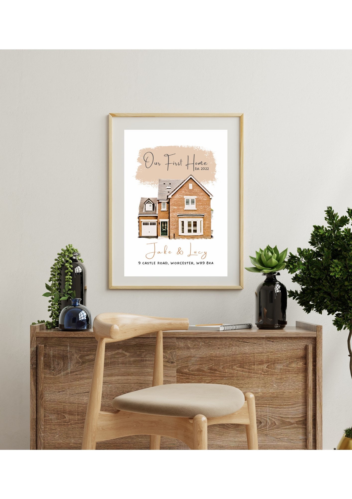 Personalised our Home House Print | Etsy