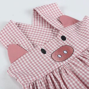 Pink Gingham Piggy Dress - Etsy