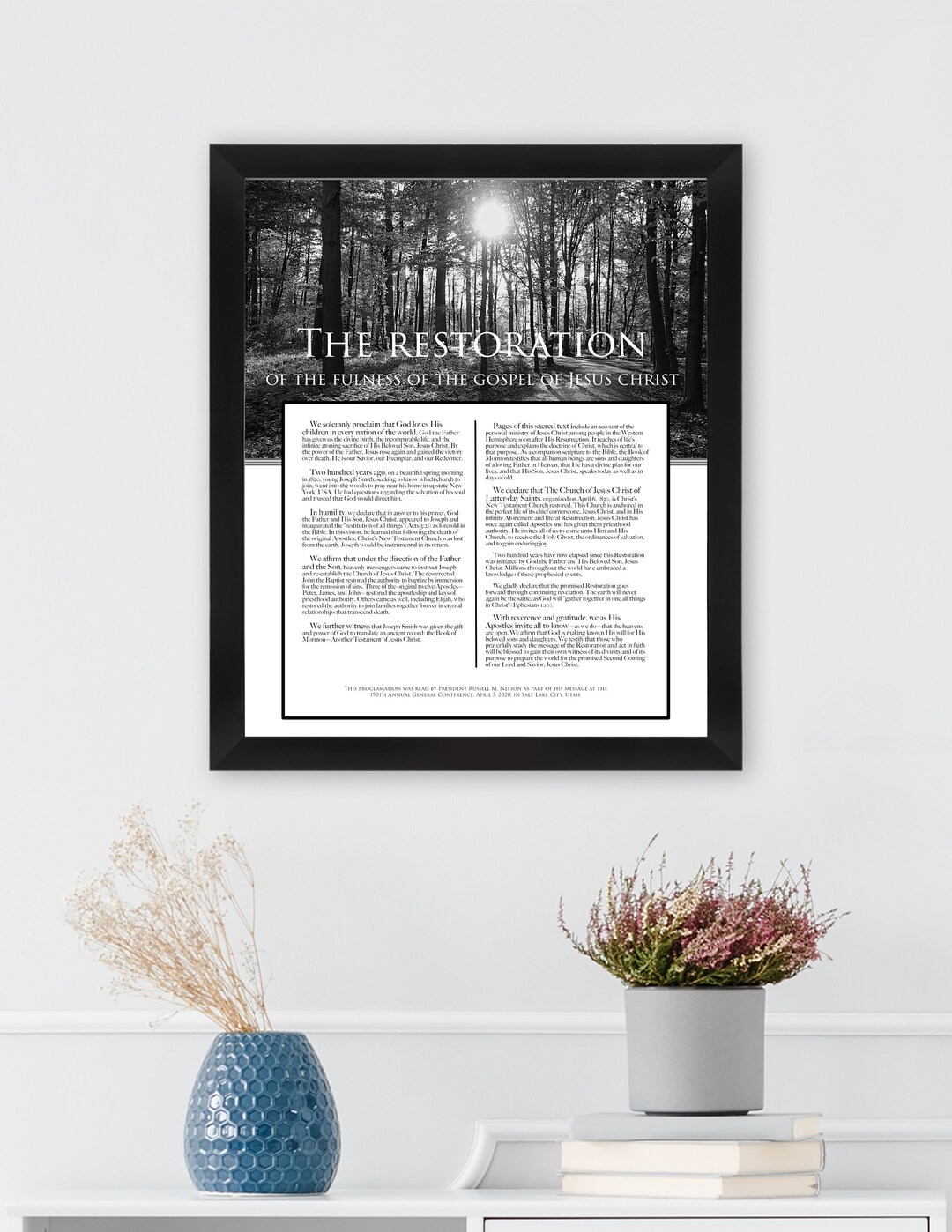 The Restoration of the Fulness of the Gospel of Jesus Christ - LDS ...