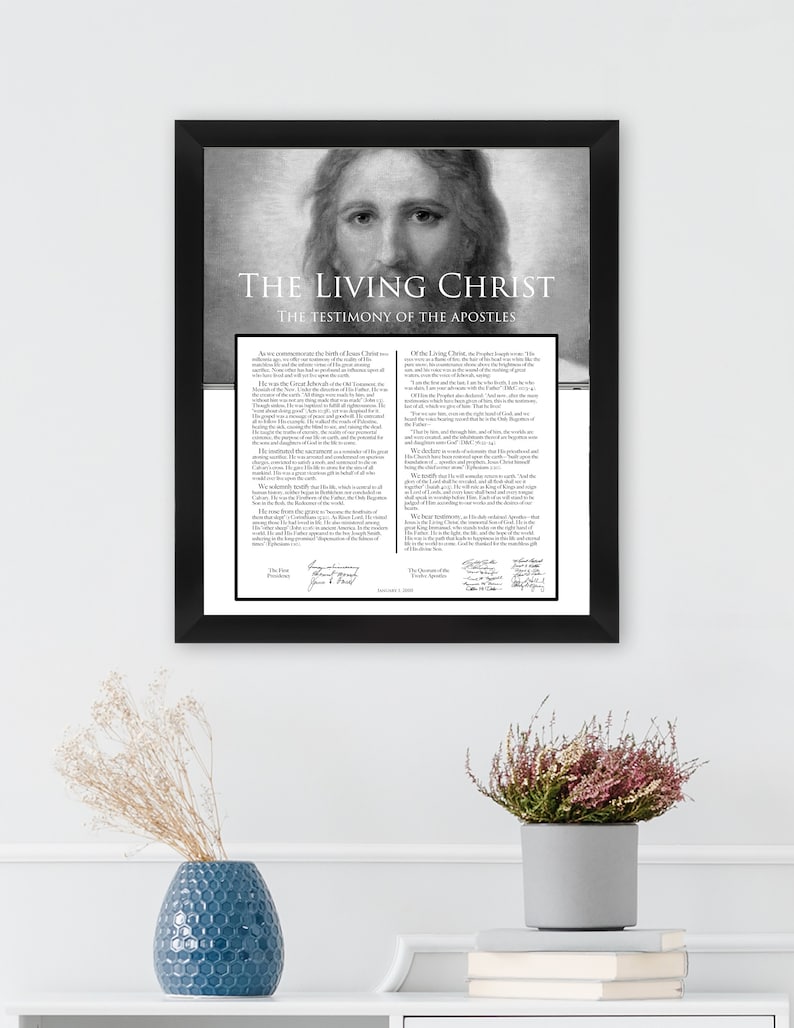 The Living Christ - LDS Document With Heinrich Hoffman Painting - Etsy