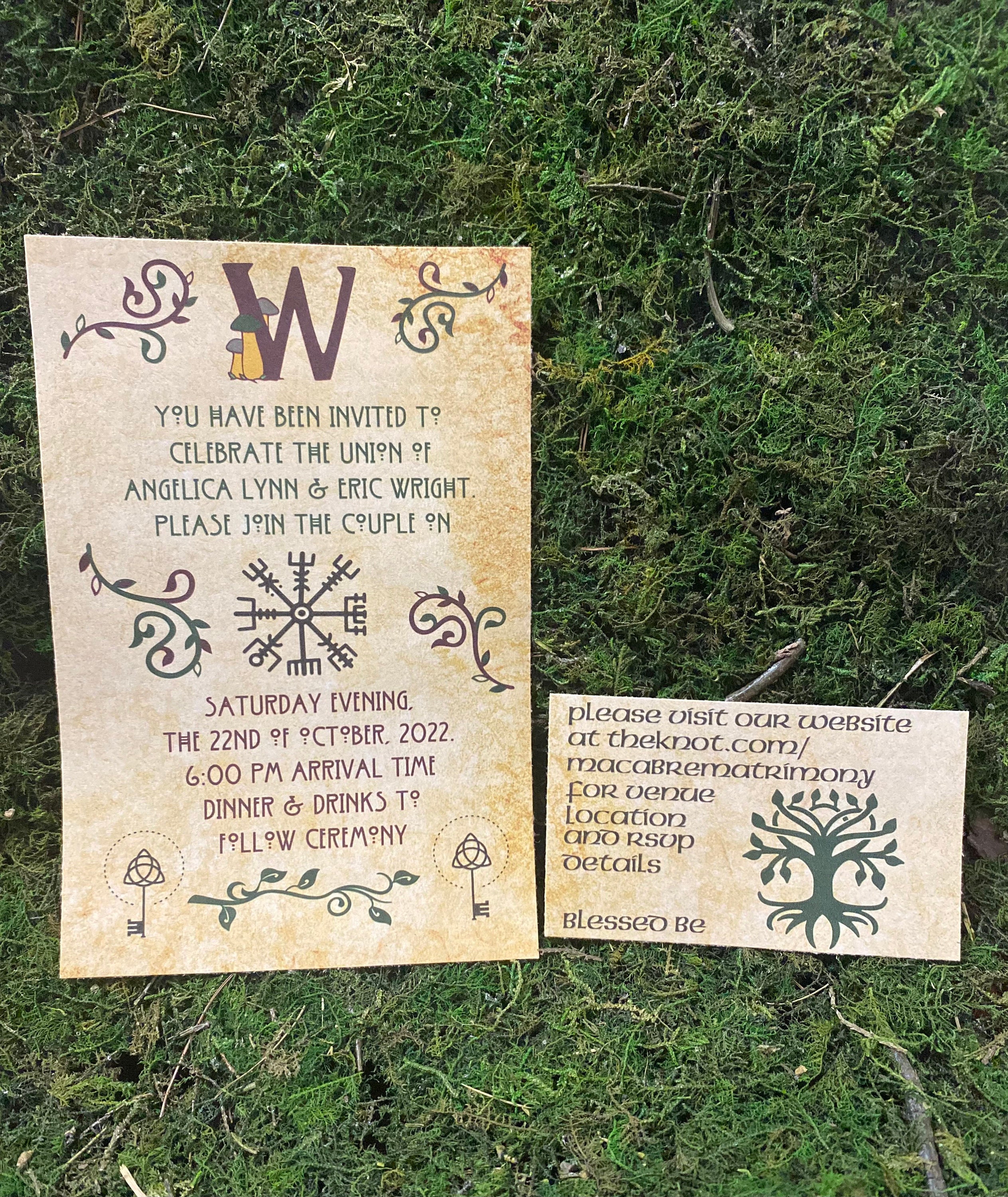 Norse Wedding Invitations and Inserts - Etsy