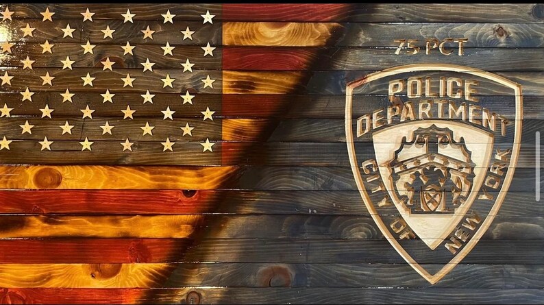 Large FDNY/NYPD/DSNY Flags - Etsy